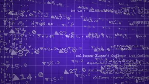 Animation Data Scrolling Numbers Arrows On Stock Footage Video (100% ...