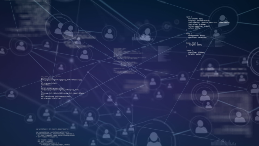 animation global network data connections on Stock Footage Video (100% ...