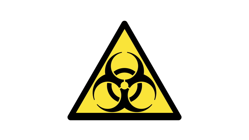 animated biohazard symbol 4k footage Stock Footage Video (100% Royalty ...