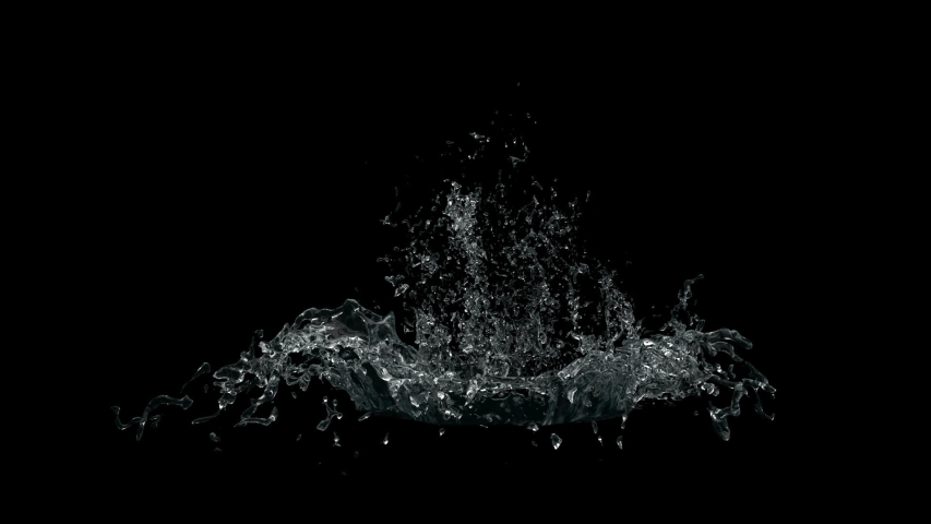 slow motion water splash 3d on Stock Footage Video (100% Royalty-free ...