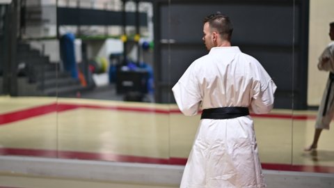 Man Prosthetic Leg Practicing Karate Stock Footage Video (100% Royalty ...