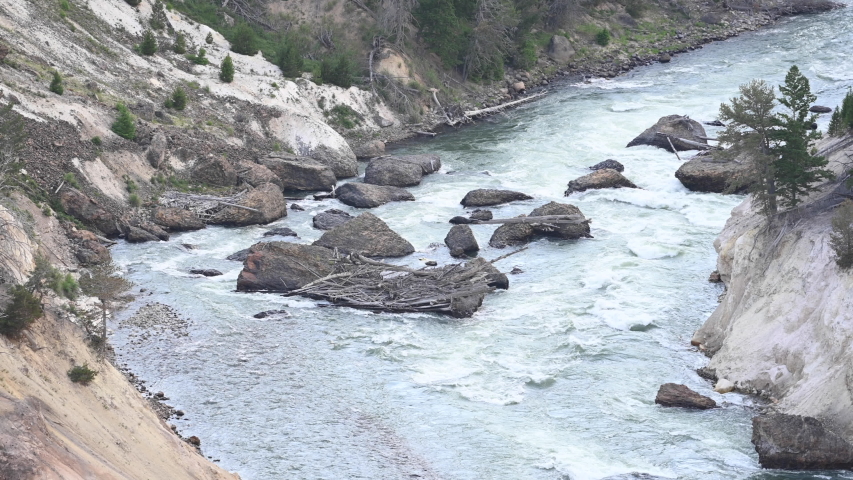 Rushing Yellowstone River image - Free stock photo - Public Domain ...