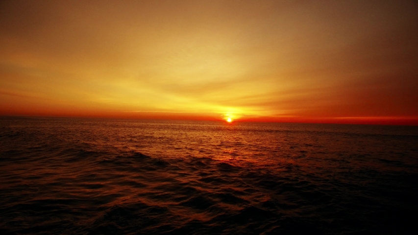 Cinamatic Beach Sunset. Ocean Sunset Stock Footage Video (100% Royalty ...