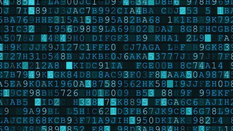 Flat Internal Computer Number Digital Machine Stock Footage Video (100% ...