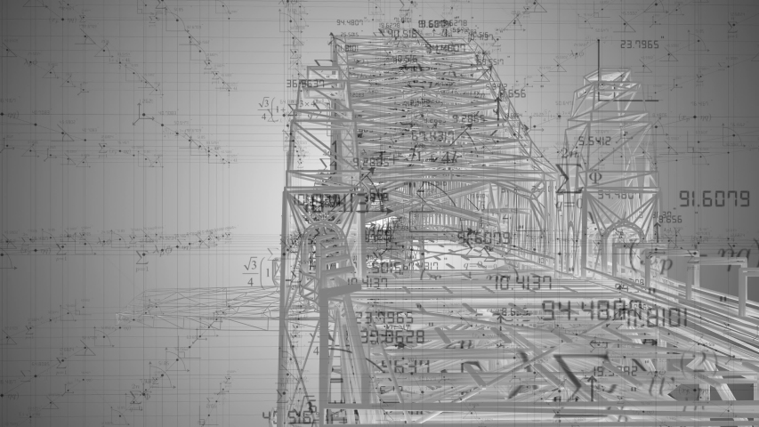 Bridge Architecture Infrastructure Design Concept Stock Footage Video ...