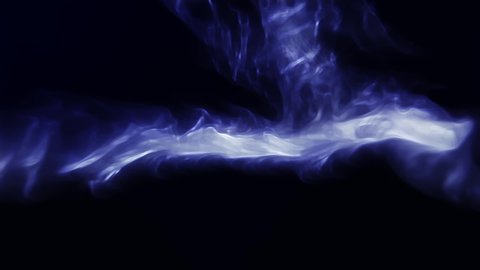 Blue Ethereal Glowing Abstract Flame Loop Stock Footage Video (100% ...