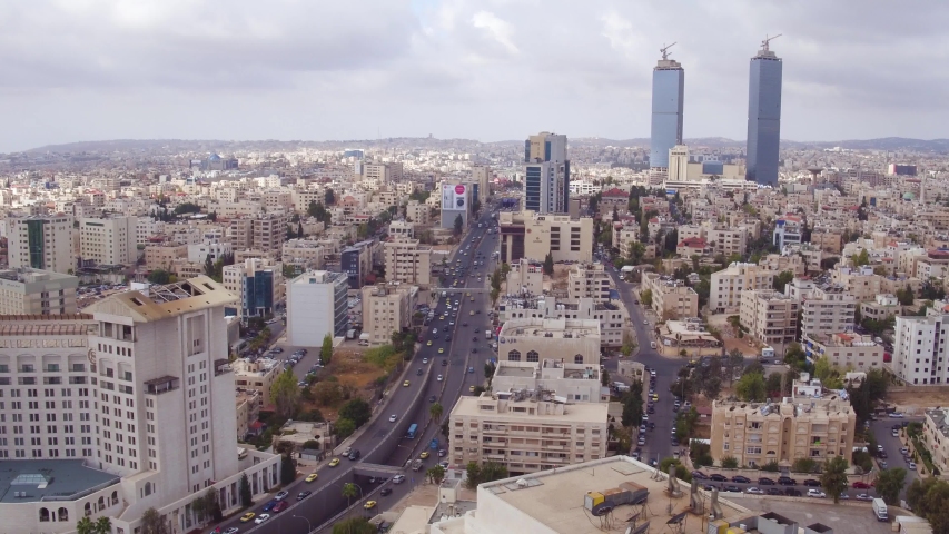 amman jordan - circa 2019 aerial Stock Footage Video (100% Royalty-free ...