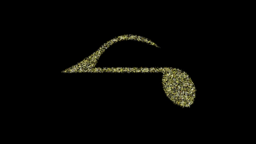 Self drawing treble clef. Simple animation of single continuous one ...