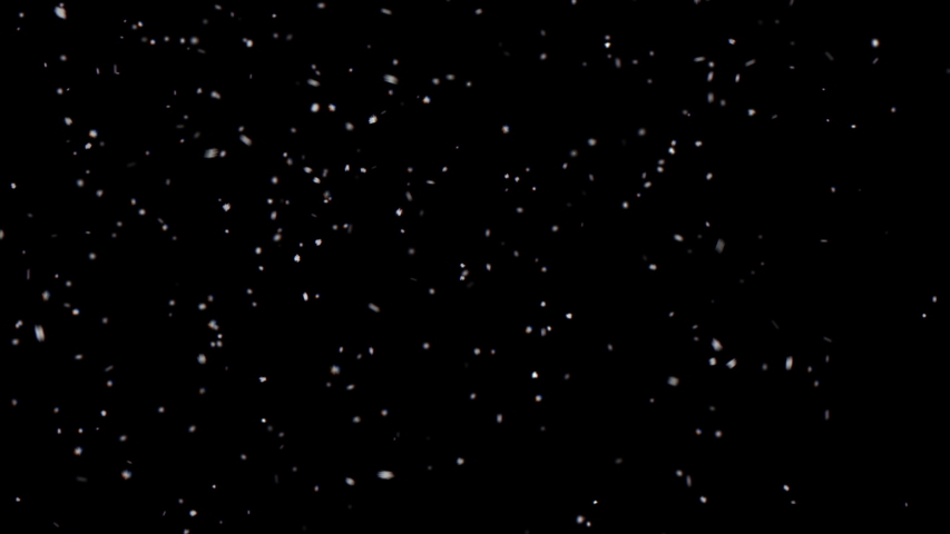 Animated Snowfall On Transparent Background Alpha Stock Footage Video ...