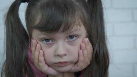 Sadness On Kid Face Sad Childs Stock Footage Video (100% Royalty-free ...