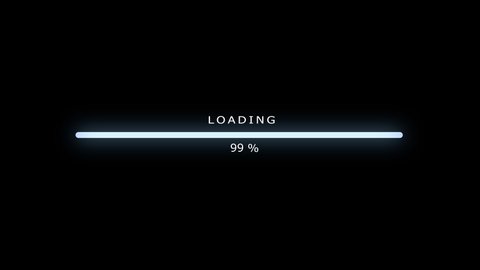 Loading Progress Bar On Computer Screen Stock Footage Video (100% ...