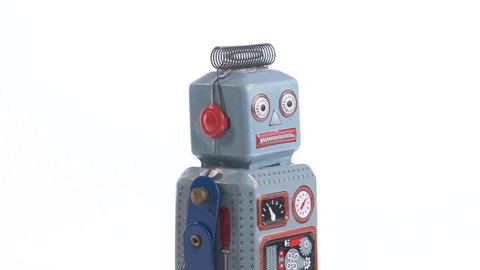 simple toy robot walk one place Stock Footage Video (100% Royalty-free ...