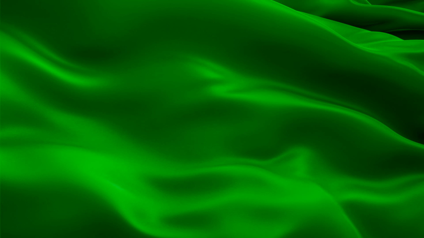 Green Clear Waving Flag. 3d Stock Footage Video (100% Royalty-free ...