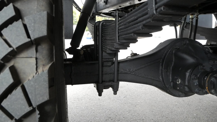 Rear Spring Suspension of the Stock Footage Video (100% Royalty-free ...