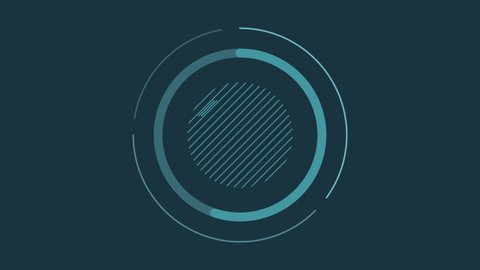 Infographic Element Circle Chart On Alpha Stock Footage Video (100% ...
