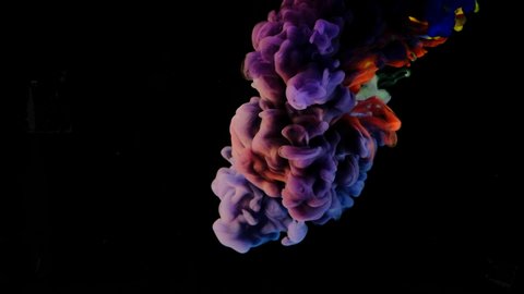 ink water slow motion shot high Stock Footage Video (100% Royalty-free ...