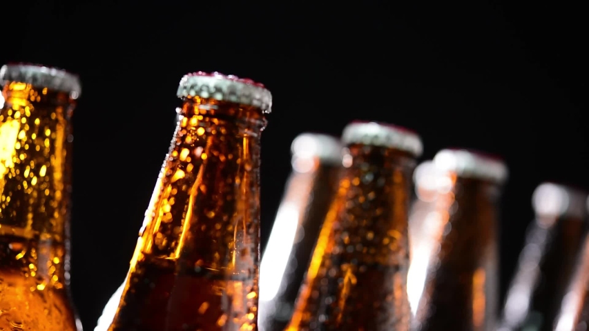 Dolly Shot of Beer Bottle Stock Footage Video (100% Royalty-free ...