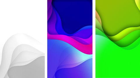 4k Abstract Color 3d Animation Paper Stock Footage Video (100% Royalty ...