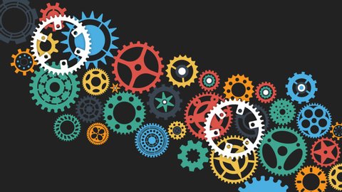 Gears Operations Management Mechanism Stock Vector (Royalty Free ...