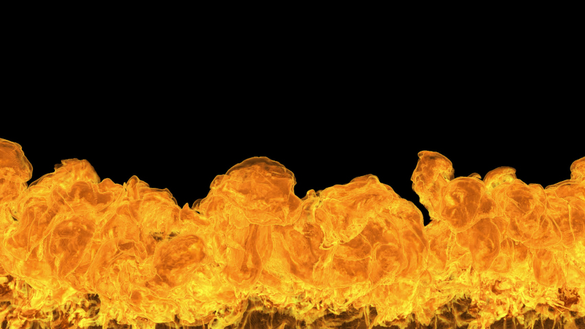 fire flame transition rendered alpha channel Stock Footage Video (100% ...
