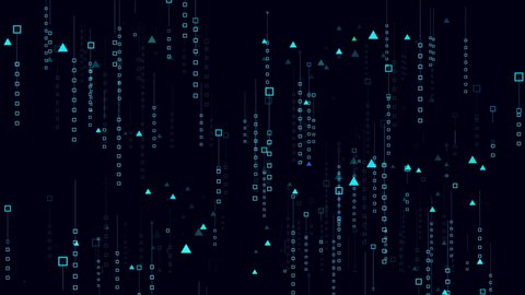 Technological Background Vector Illustrationmatrixbinary Computer Codefalling Stock Vector ...