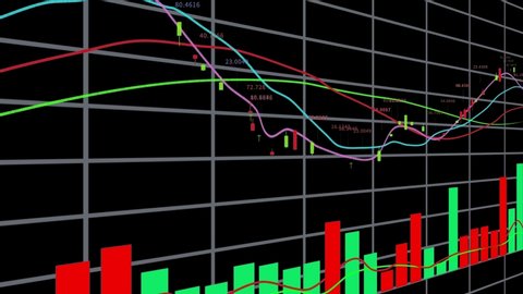 Stock Market Chart Beautiful 3d Animation Stock Footage Video (100% ...