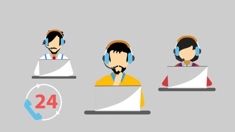 Customer Service Video Animation Stock Footage Video (100% Royalty-free ...