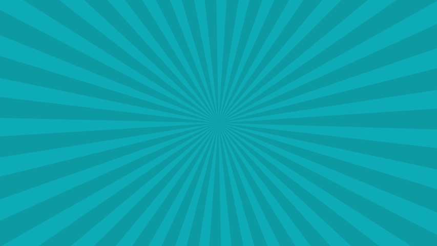 Cyan Sun Rays Rotating. Pop Stock Footage Video (100% Royalty-free ...