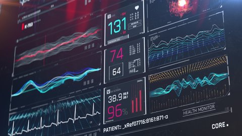 patient's condition stable health monitor intensive Stock Footage Video ...