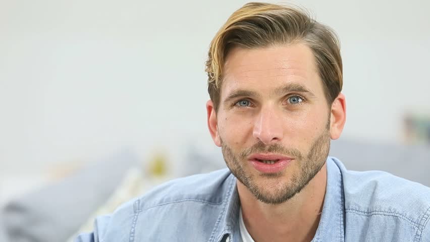 Portrait of handsome 30-year-old man - Royalty Free Video Portrait of handsome 30-year-old man - Royalty Free Video