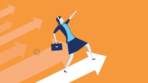 Spotlight Guide Career Success Recruitment Hr Stock Vector (Royalty ...