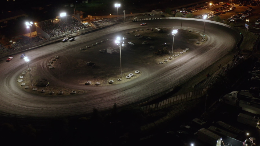 Race Cars racing around the track image - Free stock photo - Public ...