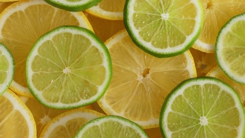 Sliced Lemon Closeup Rotating Sliced Lemon Stock Footage Video (100% ...