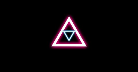 attention sign digital glitch effect warning Stock Footage Video (100% ...