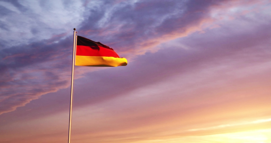 german flag waving banner flying represents: วิดีโอสต็อก (ปลอดค่า ...