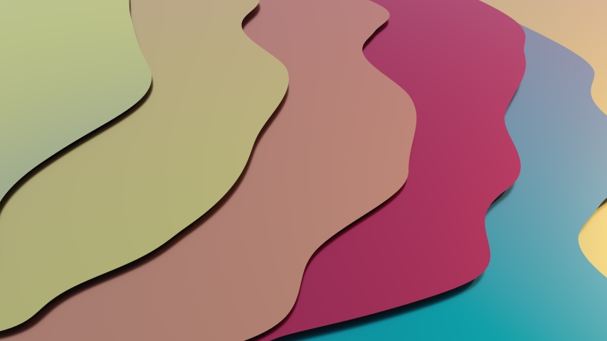 Abstract Undulating Curves Seamless Loop Stock Footage Video (100% ...