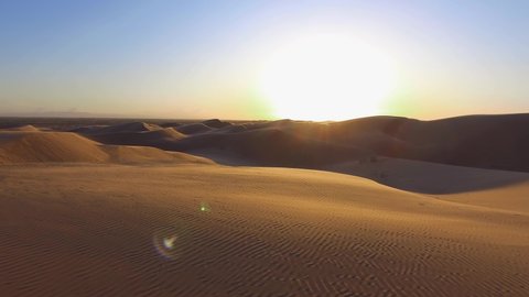 Drone Hovering Watching Sand Go By Stock Footage Video (100% Royalty ...