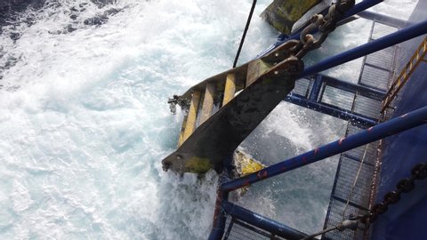 Anchor Tender Assisted Drilling Oil Rig Stock Footage Video (100% ...