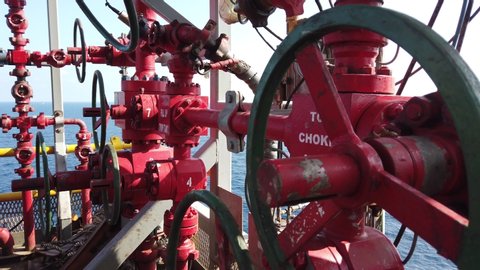 Standpipe Manifold On Offshore Drilling Rig Stock Footage Video (100% ...