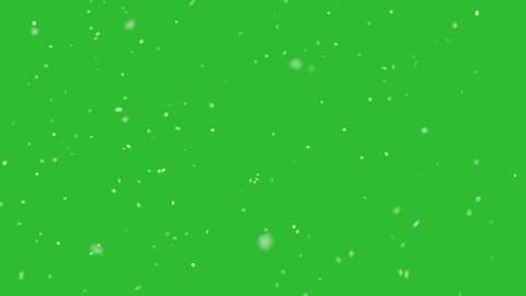 Snow Falling On Green Screen Background Stock Footage Video (100% ...