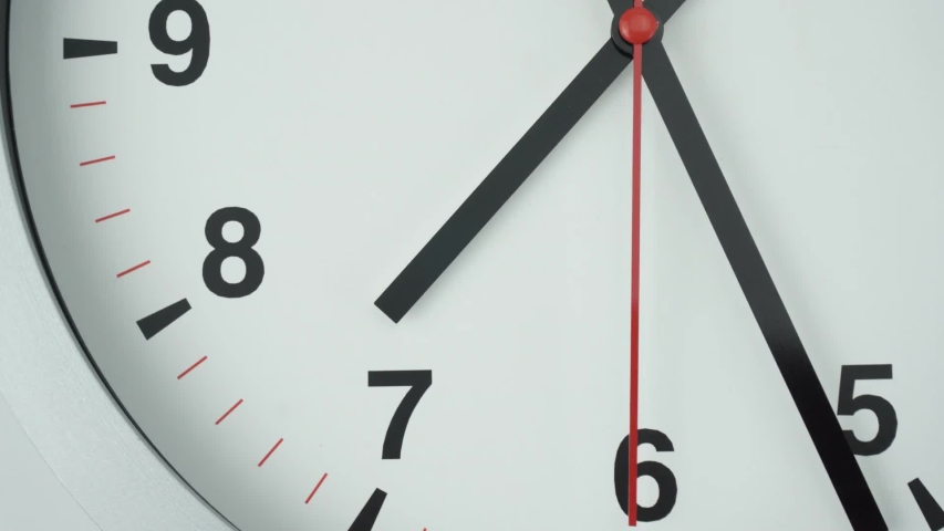close watch shows time 7 o'clock Stock Footage Video (100% Royalty-free ...
