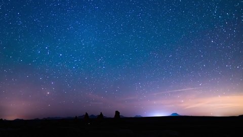 Milky Way Galaxy Rise Southeast Sky Stock Footage Video (100% Royalty ...