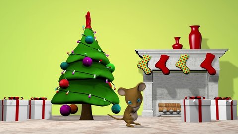 seamless loop animation dancing christmas characters Stock Footage ...