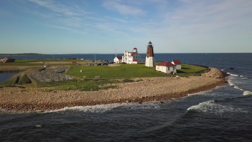 Narragansett Bay lighthouse and landscape in Rhode Island image - Free ...