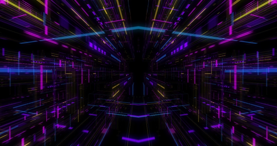 quantum computer environment digital technology concept Stock Footage ...