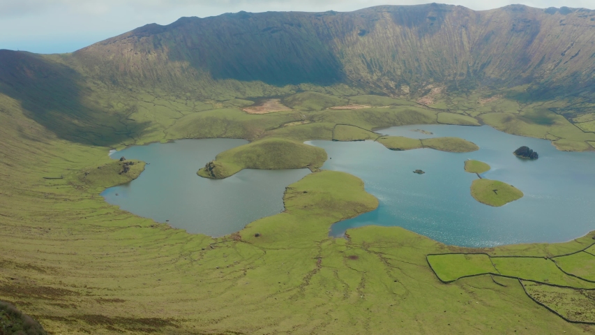 Aerial of Shallow Lake in Stock Footage Video (100% Royalty-free ...