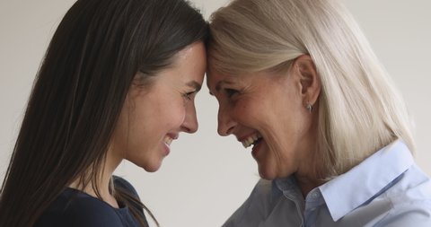 Attractive Smiling Two Generations Women Family Stock Footage Video ...