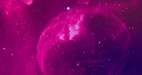 4k Pink Orion Nebula Animation Outer Stock Footage Video (100% Royalty ...