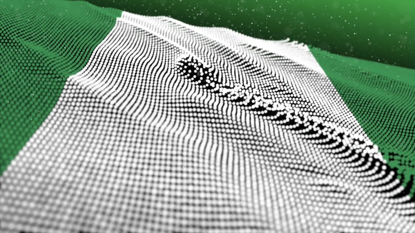seamless loop animation nigeria flag nigerian Stock Footage Video (100% ...