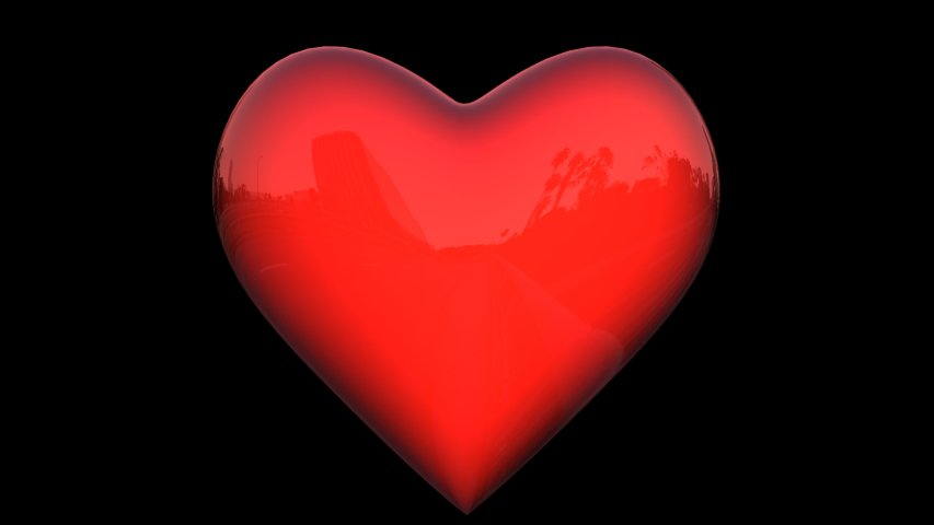 red volumetric heart rotates around axis Stock Footage Video (100% ...